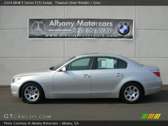 Titanium Silver Metallic - 2004 BMW 5 Series 525i Sedan - Grey Interior | GTCarLot.com - Vehicle ...