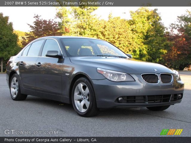 Titanium Grey Metallic - 2007 BMW 5 Series 525i Sedan - Grey Interior | GTCarLot.com - Vehicle ...