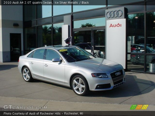 Ice Silver Metallic - 2010 Audi A4 2.0T quattro Sedan - Black Interior | GTCarLot.com - Vehicle ...