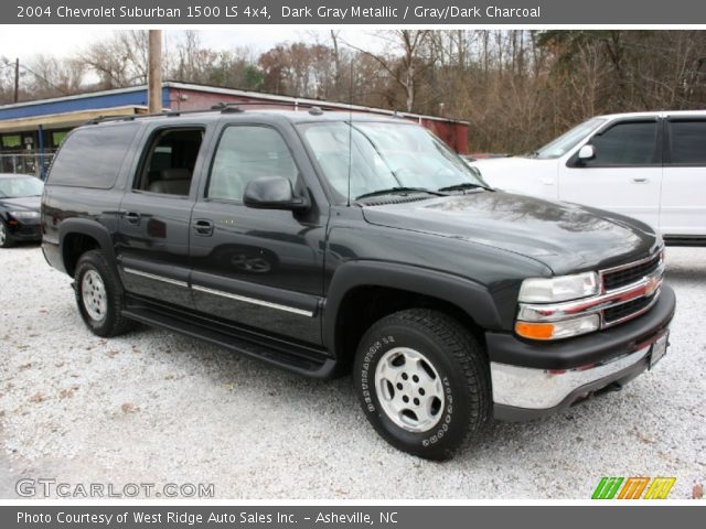 Dark Gray Metallic 2004 Chevrolet Suburban 1500 Ls 4x4 Gray Dark