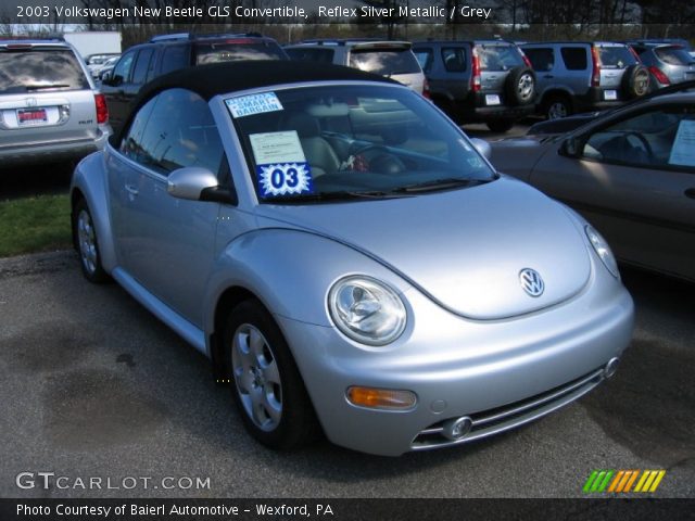 Reflex Silver Metallic - 2003 Volkswagen New Beetle GLS Convertible - Grey Interior | GTCarLot ...