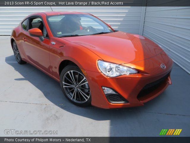 Hot Lava Orange - 2013 Scion FR-S Sport Coupe - Black/Red Accents Interior | GTCarLot.com ...