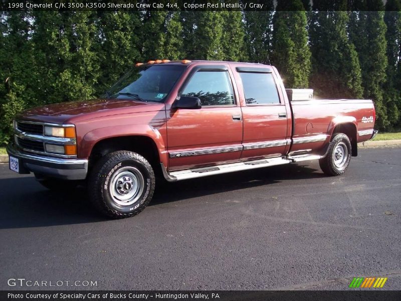 1998 Chevrolet C/K 3500 K3500 Silverado Crew Cab 4x4 in Copper Red Metallic Photo No. 10716963 ...