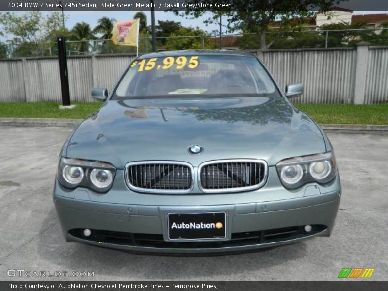 2004 BMW 7 Series 745i Sedan in Slate Green Metallic Photo No. 79813039 | GTCarLot.com