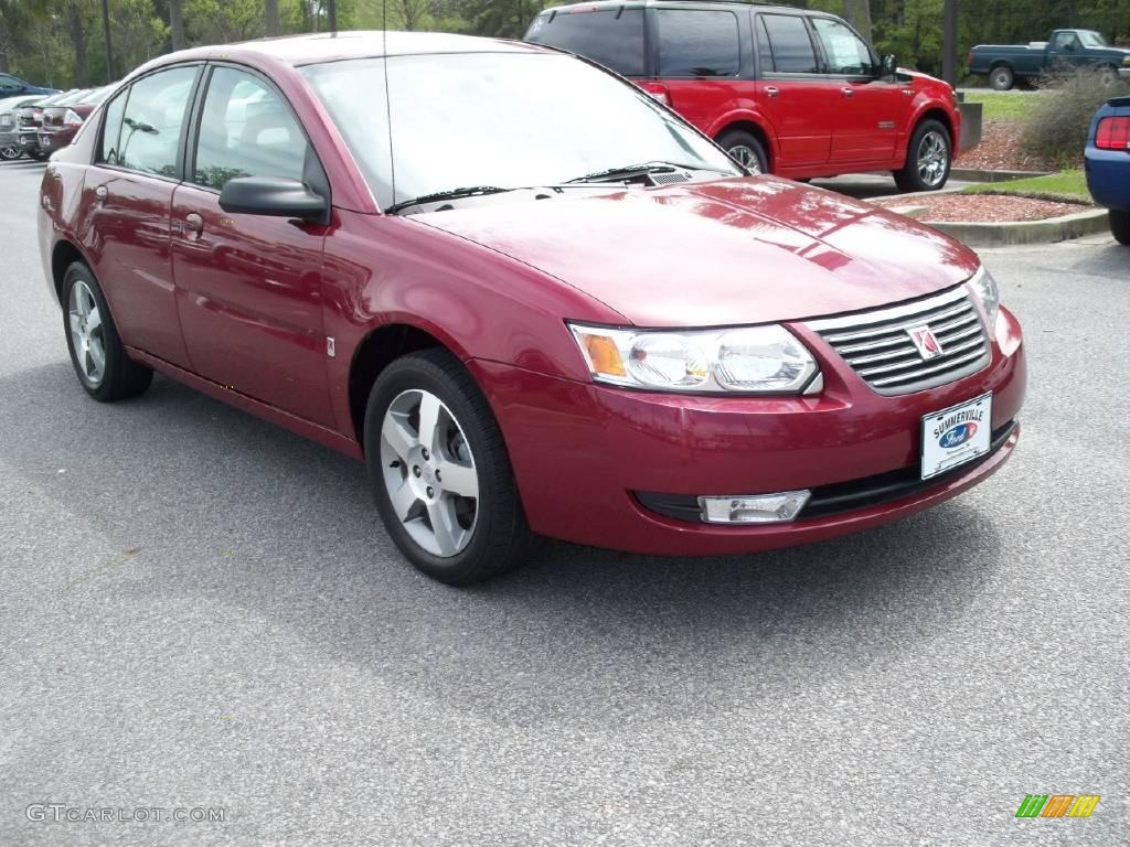2007 Berry Red Saturn ION 3 Sedan #11015667 | GTCarLot.com - Car Color Galleries