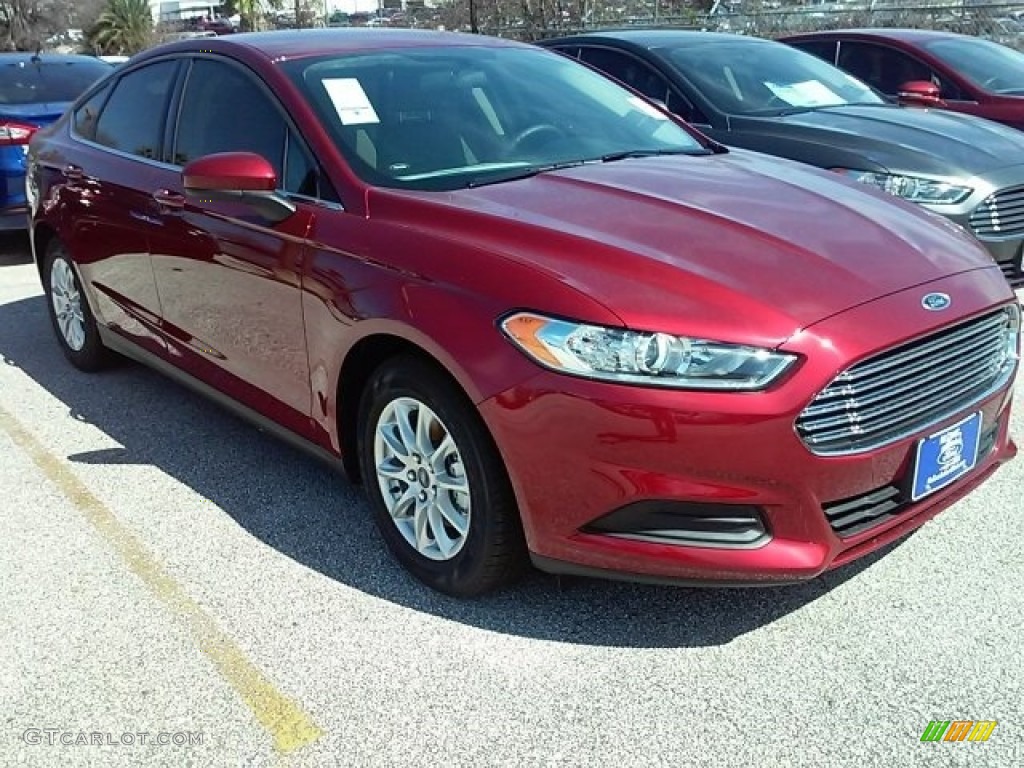 2016 Ruby Red Metallic Ford Fusion S 112840564 Photo 3 GTCarLot