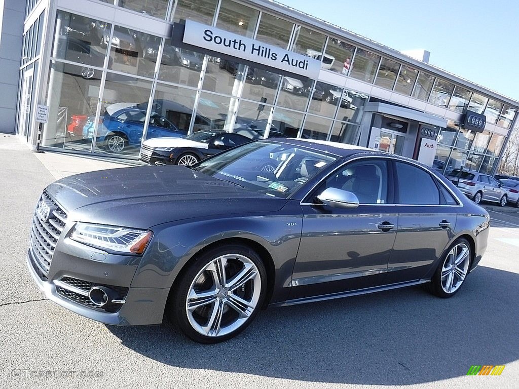 2016 Daytona Gray Pearl Audi S8 quattro #118516677 Photo #2 | GTCarLot.com - Car Color Galleries