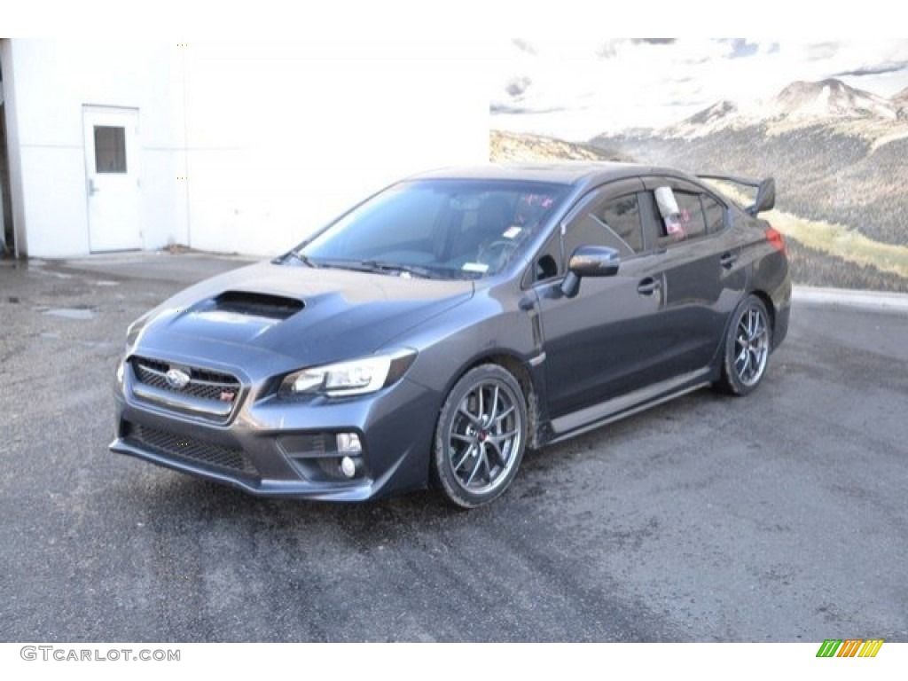 2015 Dark Gray Metallic Subaru WRX STI Limited #130430976 Photo #2 | GTCarLot.com - Car Color ...