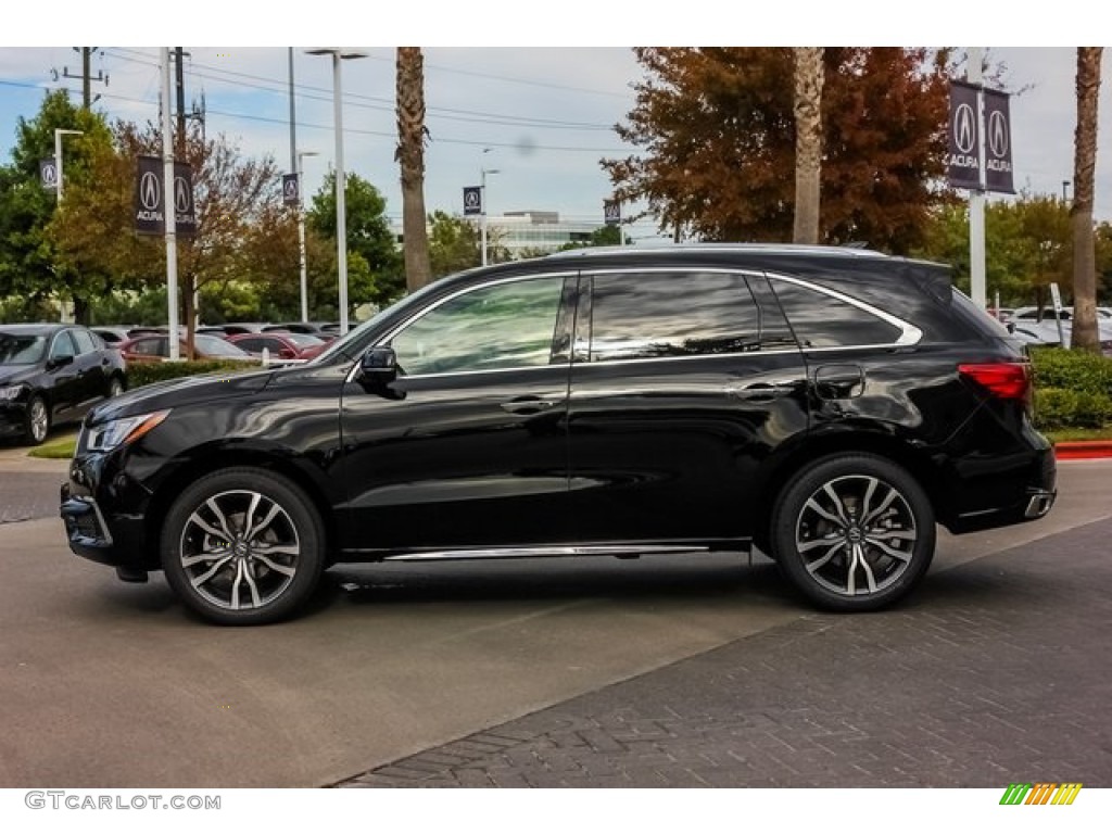 2019 Majestic Black Pearl Acura MDX Advance #134486536 Photo #4 | GTCarLot.com - Car Color Galleries