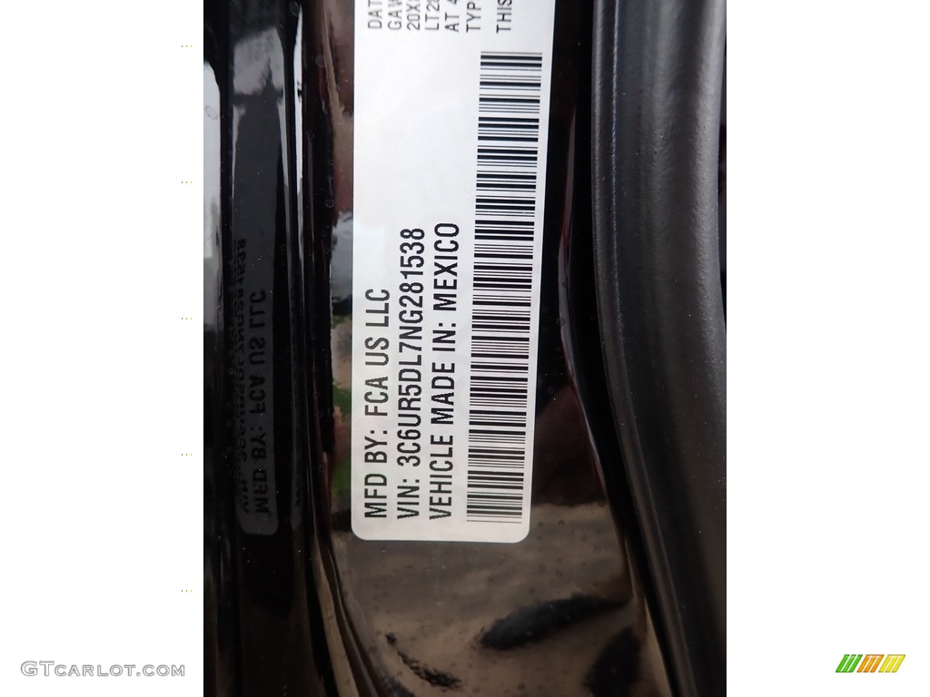 2022 Diamond Black Crystal Pearl Ram 2500 Big Horn Crew Cab Night Edition 4x4 #144183362 Photo ...