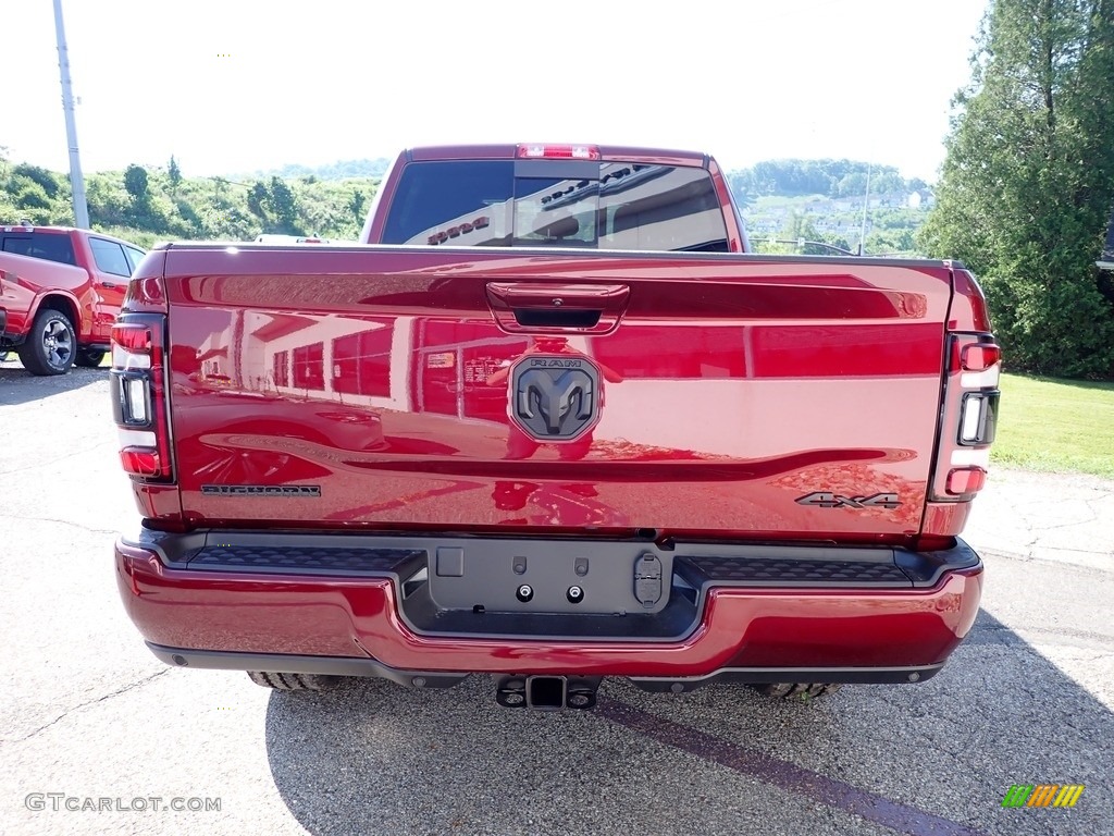 2022 Delmonico Red Pearl Ram 2500 Big Horn Crew Cab Night Edition 4x4 #144319088 Photo #3 ...