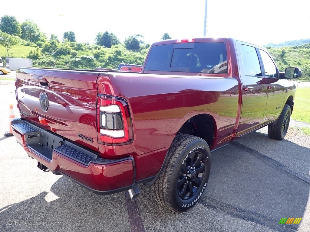 2022 Delmonico Red Pearl Ram 2500 Big Horn Crew Cab Night Edition 4x4 #144319088 Photo #4 ...