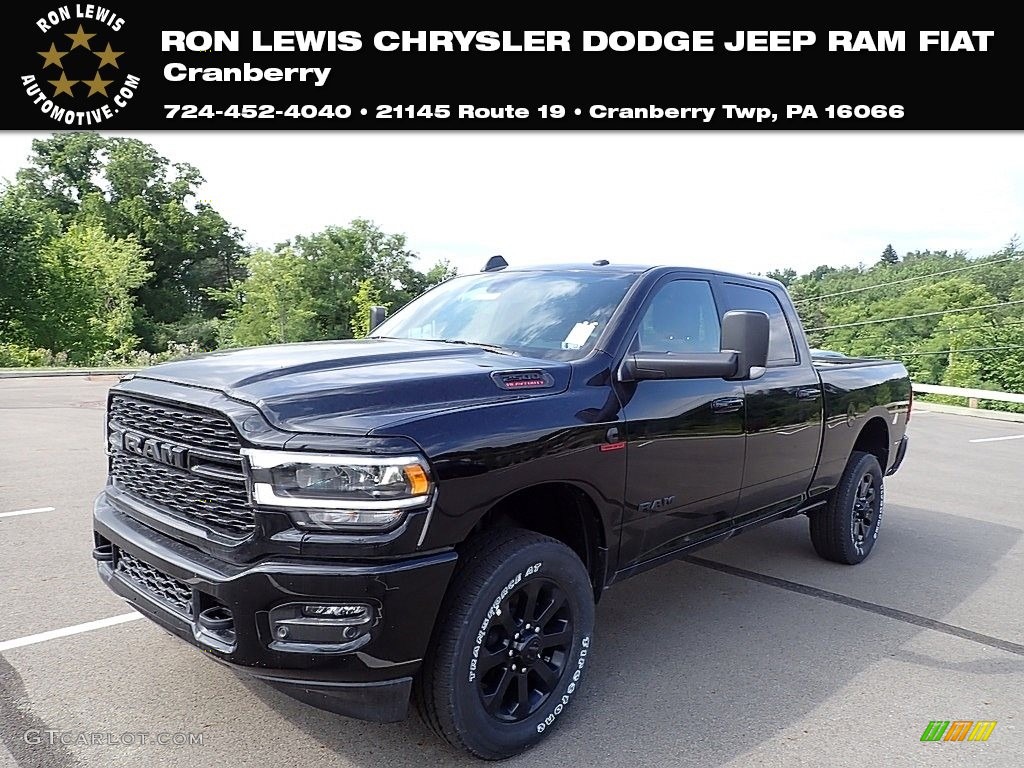 2022 Diamond Black Crystal Pearl Ram 2500 Big Horn Crew Cab Night Edition 4x4 #144522447 Photo ...