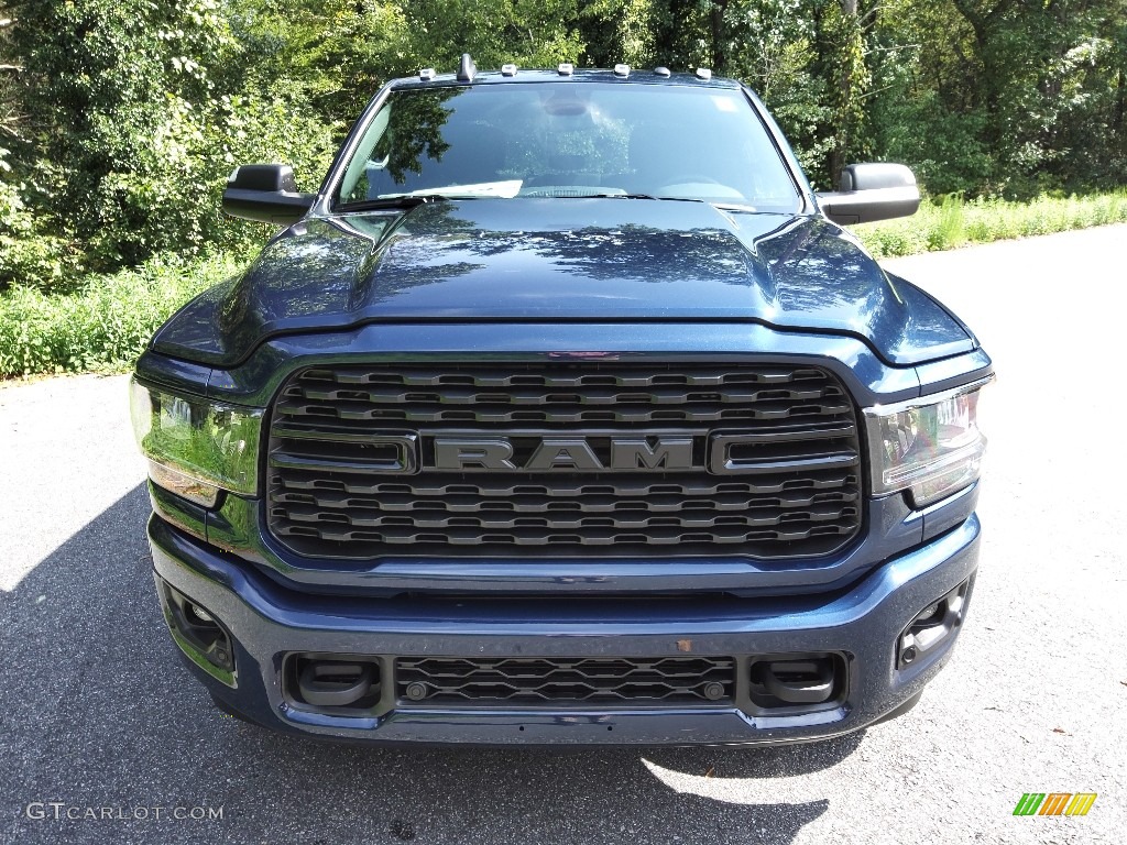 2022 Patriot Blue Pearl Ram 2500 Big Horn Crew Cab Night Edition 4x4 #144911385 Photo #3 ...