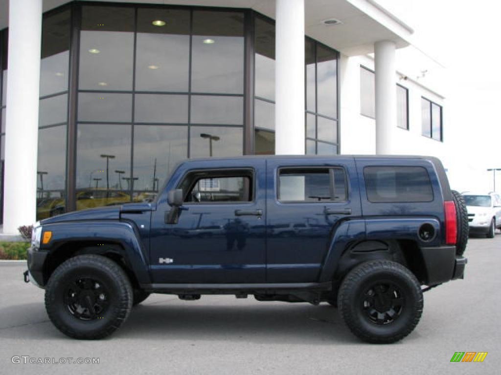 2008 Midnight Blue Metallic Hummer H3 #14554417 Photo #8 | GTCarLot.com - Car Color Galleries