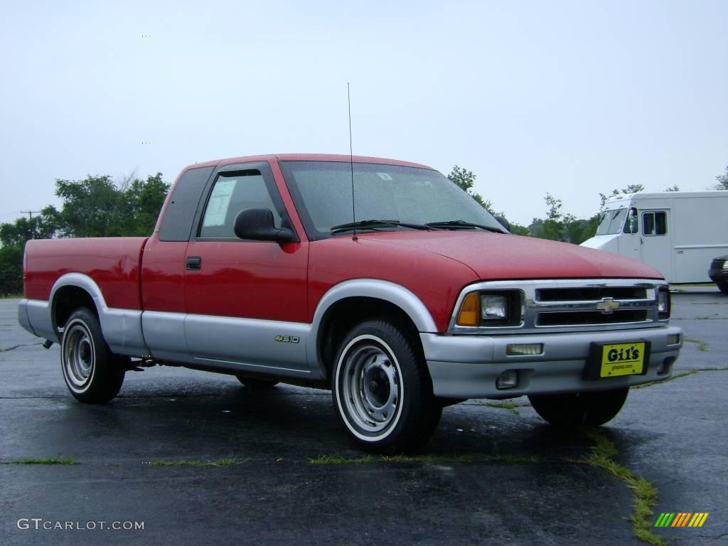 1994 Bright Red Chevrolet S10 Ls Extended Cab 15332722 Photo 9