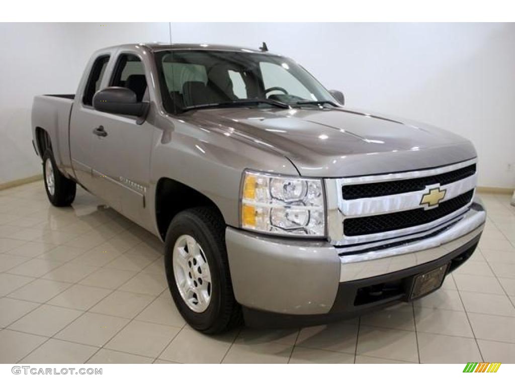 2008 Graystone Metallic Chevrolet Silverado 1500 LS Extended Cab