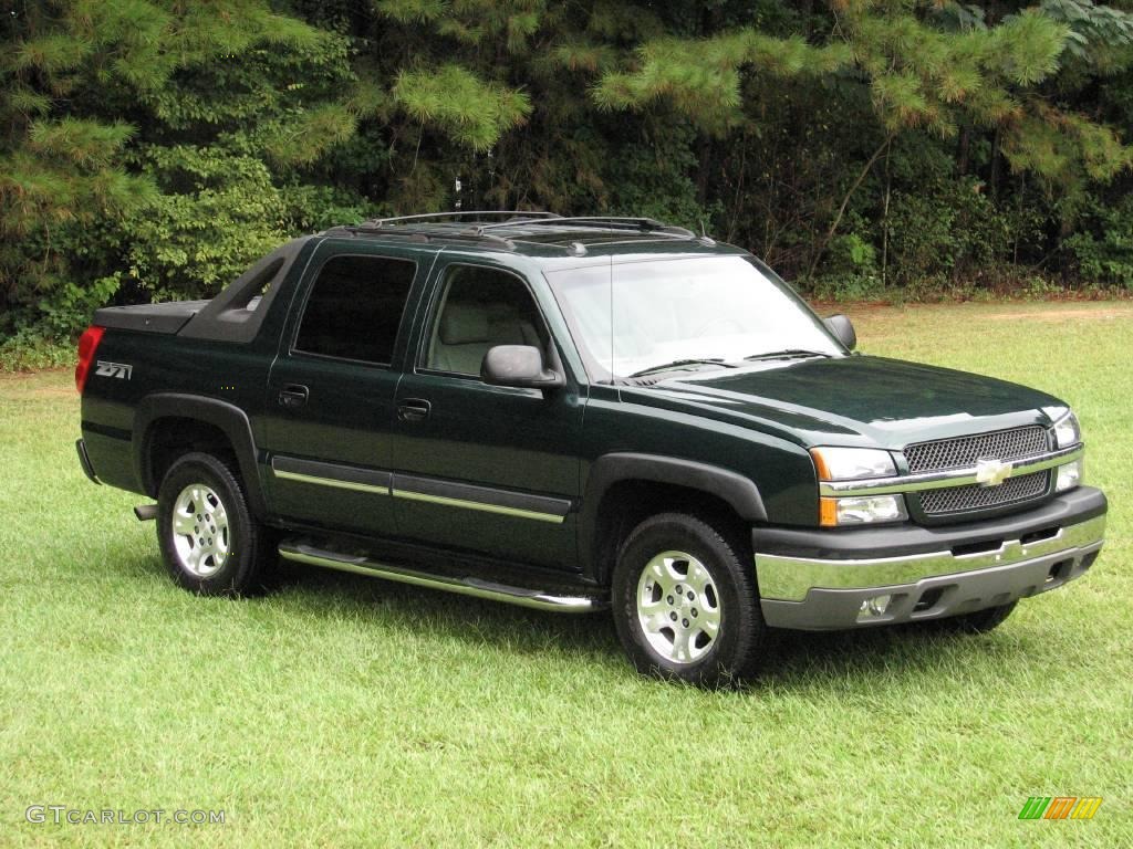 2004 Dark Green Metallic Chevrolet Avalanche 1500 Z71 4x4 18229454