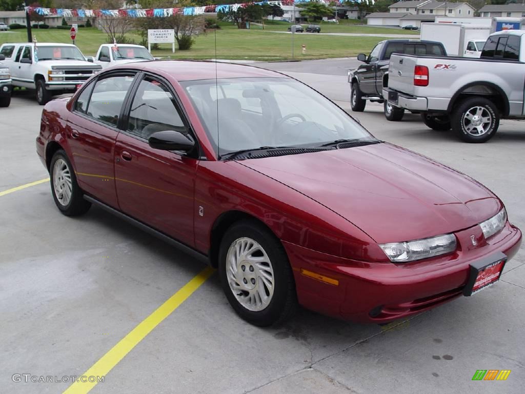 1999 Medium Red Saturn S Series SL2 Sedan #19828308 Photo #5 | GTCarLot.com - Car Color Galleries
