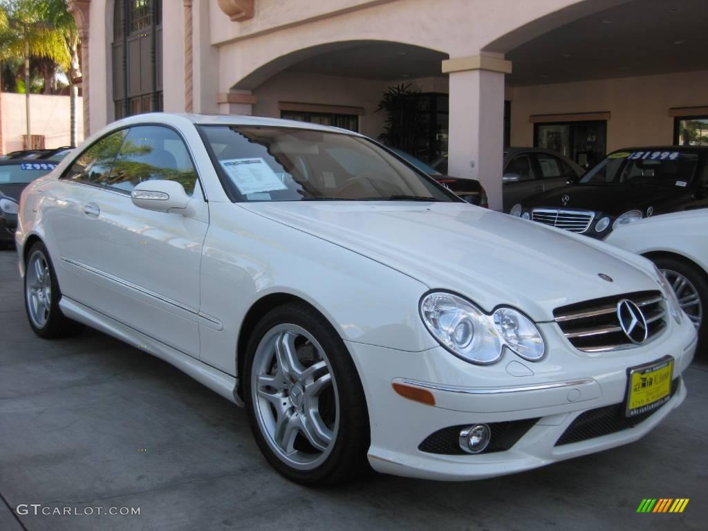 2008 Arctic White Mercedes Benz CLK 550 Coupe 23384282 GTCarLot