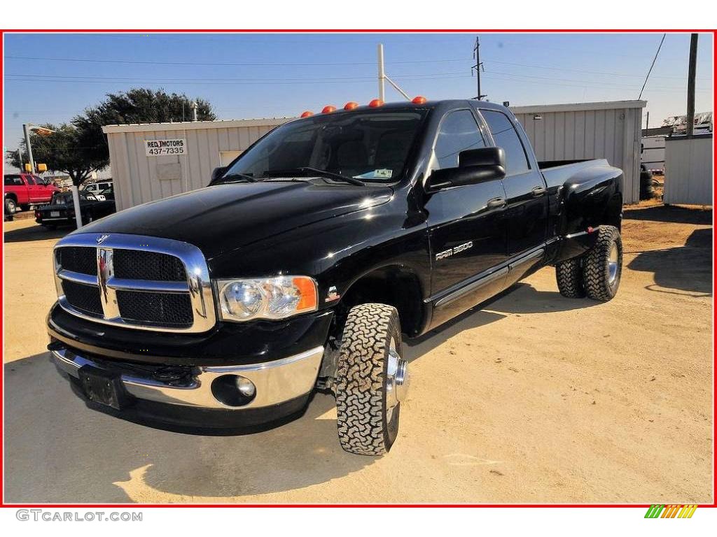2005 Black Dodge Ram 3500 Slt Quad Cab 4x4 Dually 24436883 Photo 17