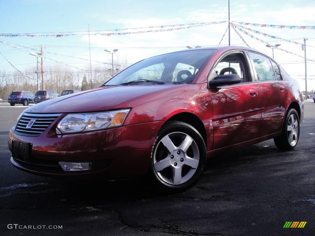 2007 Berry Red Saturn ION 3 Sedan #24493456 Photo #13 | GTCarLot.com - Car Color Galleries