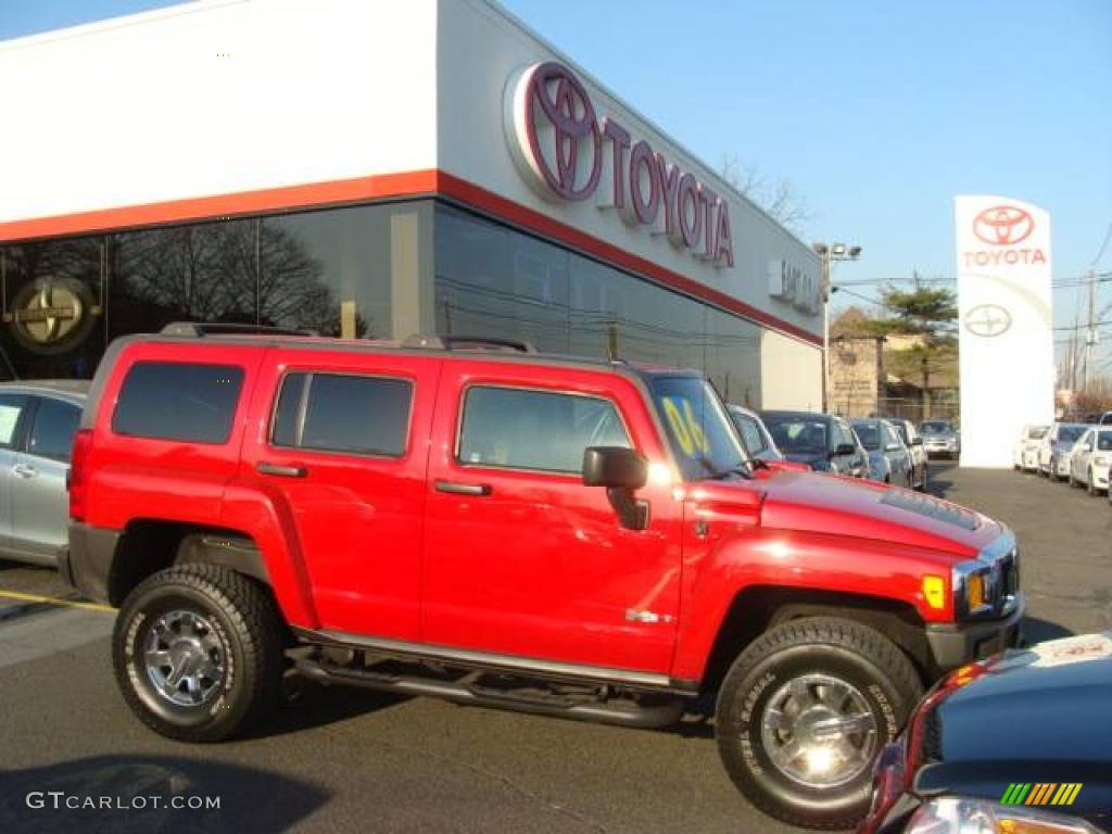 2006 Victory Red Hummer H3 #24693557 Photo #15 | GTCarLot.com - Car Color Galleries
