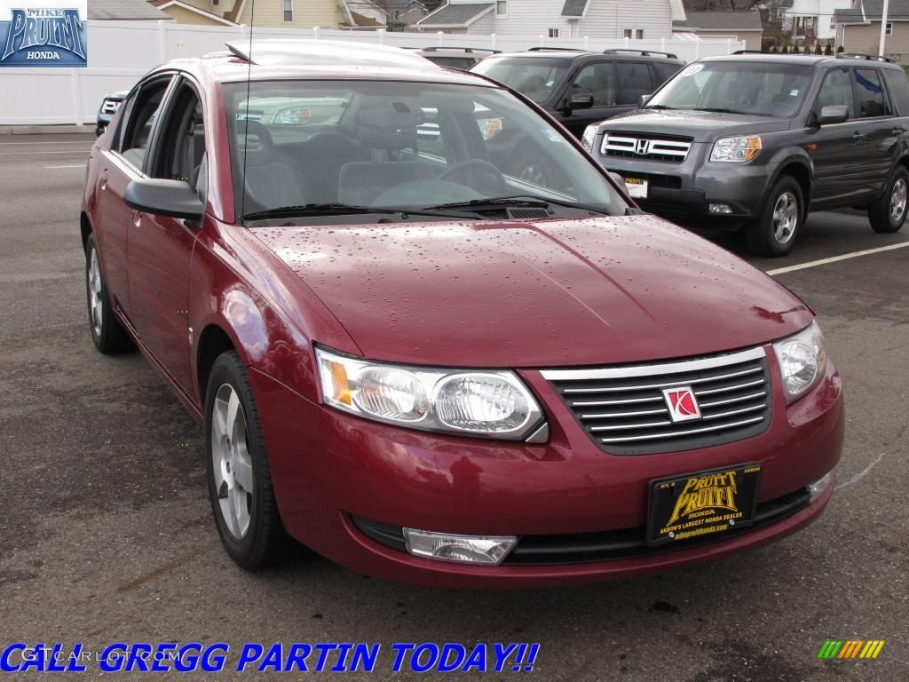 2007 Berry Red Saturn ION 3 Sedan #25145947 Photo #5 | GTCarLot.com - Car Color Galleries