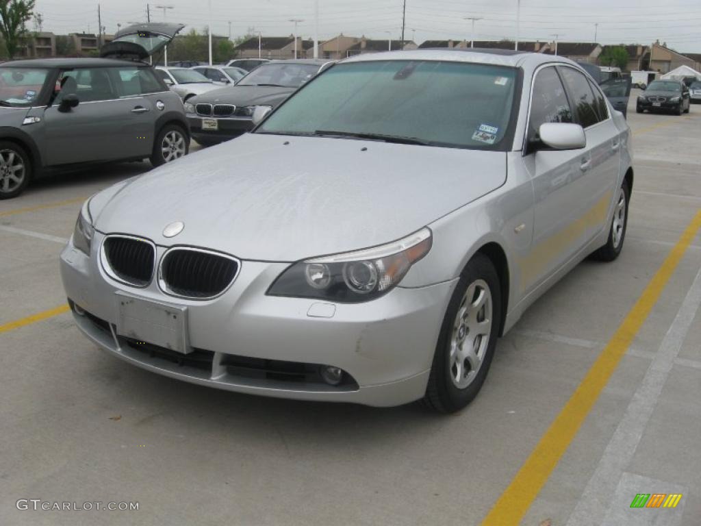 2004 Titanium Silver Metallic BMW 5 Series 525i Sedan #27544665 Photo #2 | GTCarLot.com - Car ...