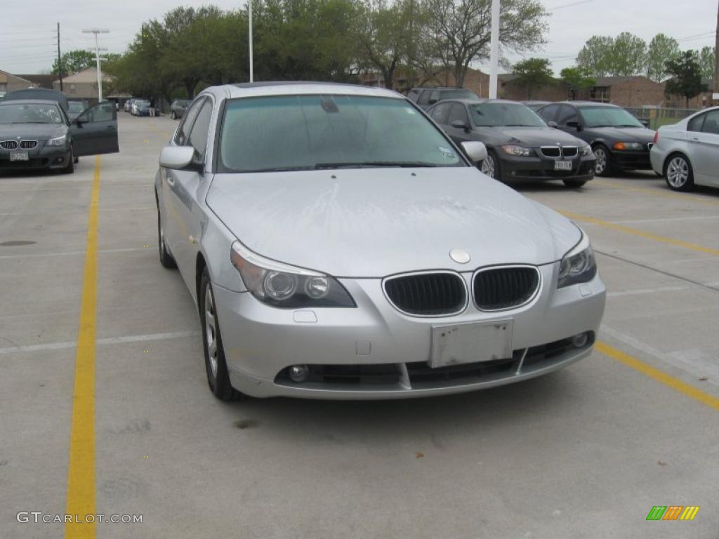 2004 Titanium Silver Metallic BMW 5 Series 525i Sedan #27544665 Photo #4 | GTCarLot.com - Car ...