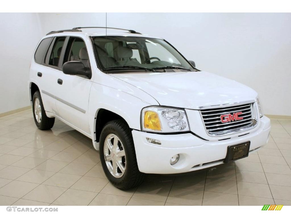2009 Summit White GMC Envoy SLE 4x4 #32391629 Photo #10 | GTCarLot.com - Car Color Galleries