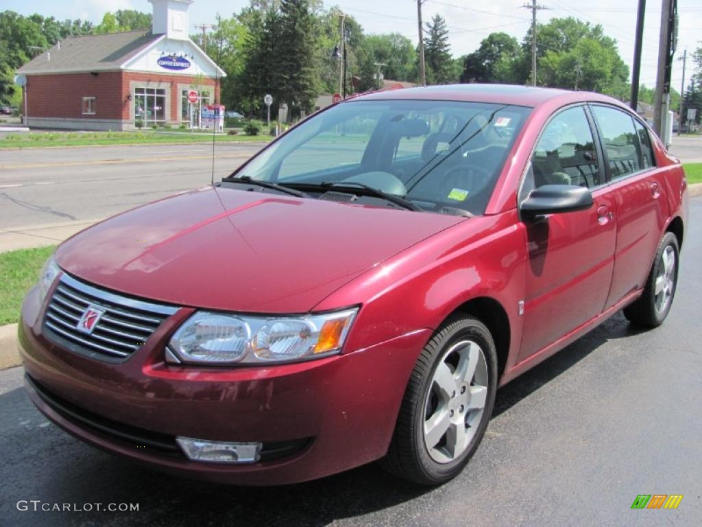 2007 Berry Red Saturn ION 3 Sedan #34320438 Photo #26 | GTCarLot.com - Car Color Galleries