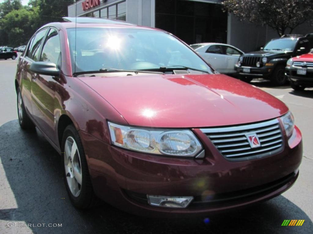 2007 Berry Red Saturn ION 3 Sedan #34320438 Photo #17 | GTCarLot.com - Car Color Galleries