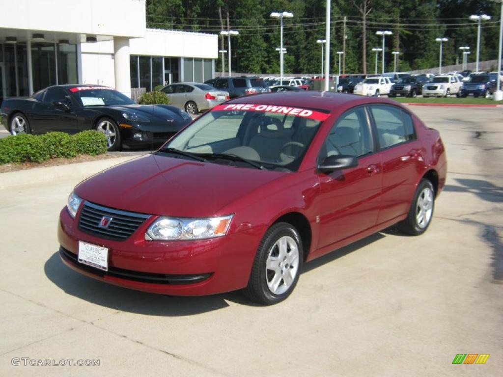 2007 Berry Red Saturn ION 2 Sedan #35222173 Photo #2 | GTCarLot.com - Car Color Galleries