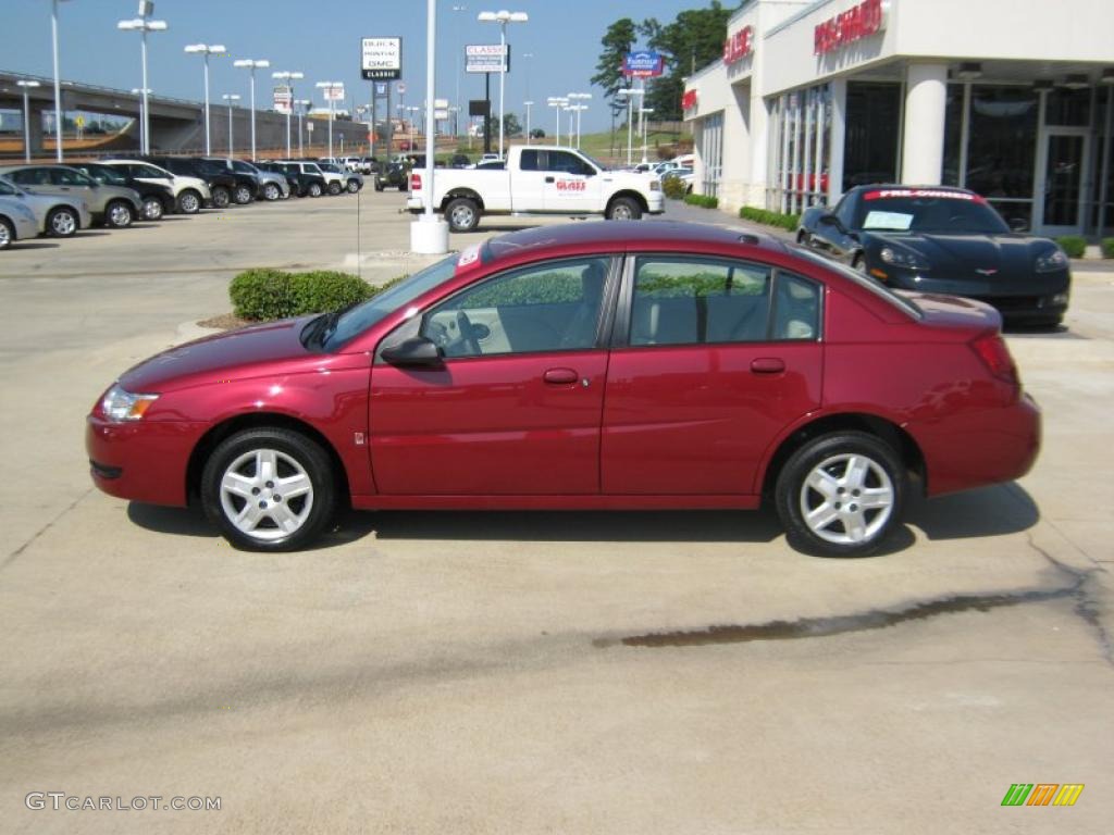 2007 Berry Red Saturn ION 2 Sedan #35222173 Photo #2 | GTCarLot.com - Car Color Galleries