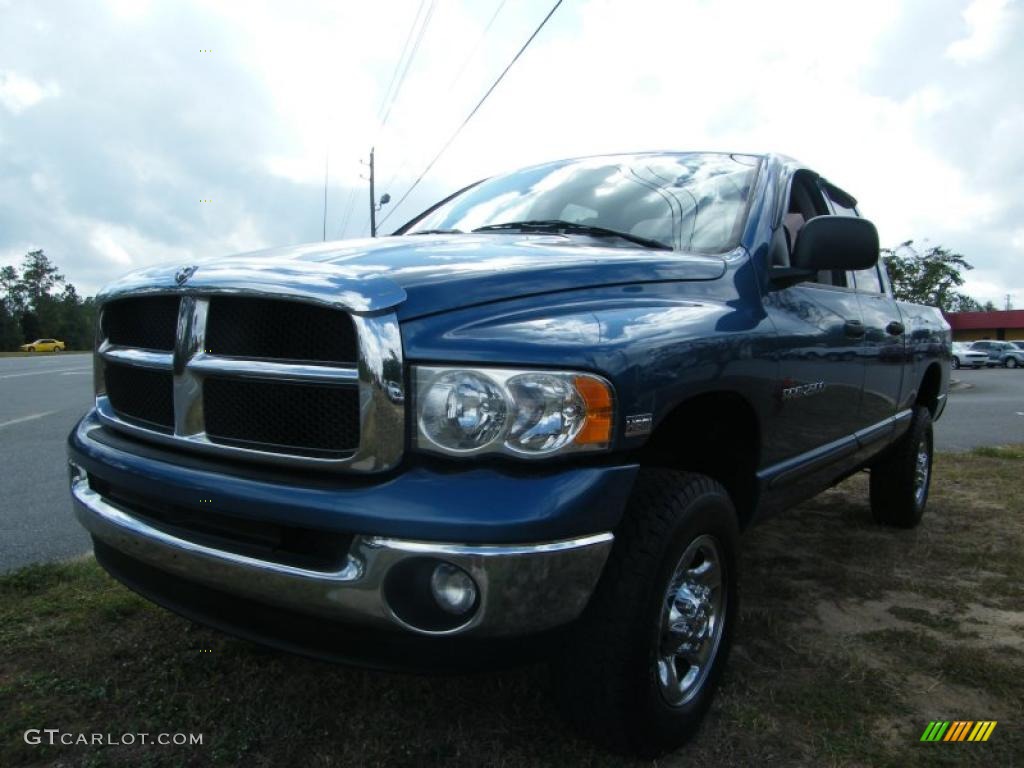2005 Atlantic Blue Pearl Dodge Ram 2500 Slt Quad Cab 4x4 38794588