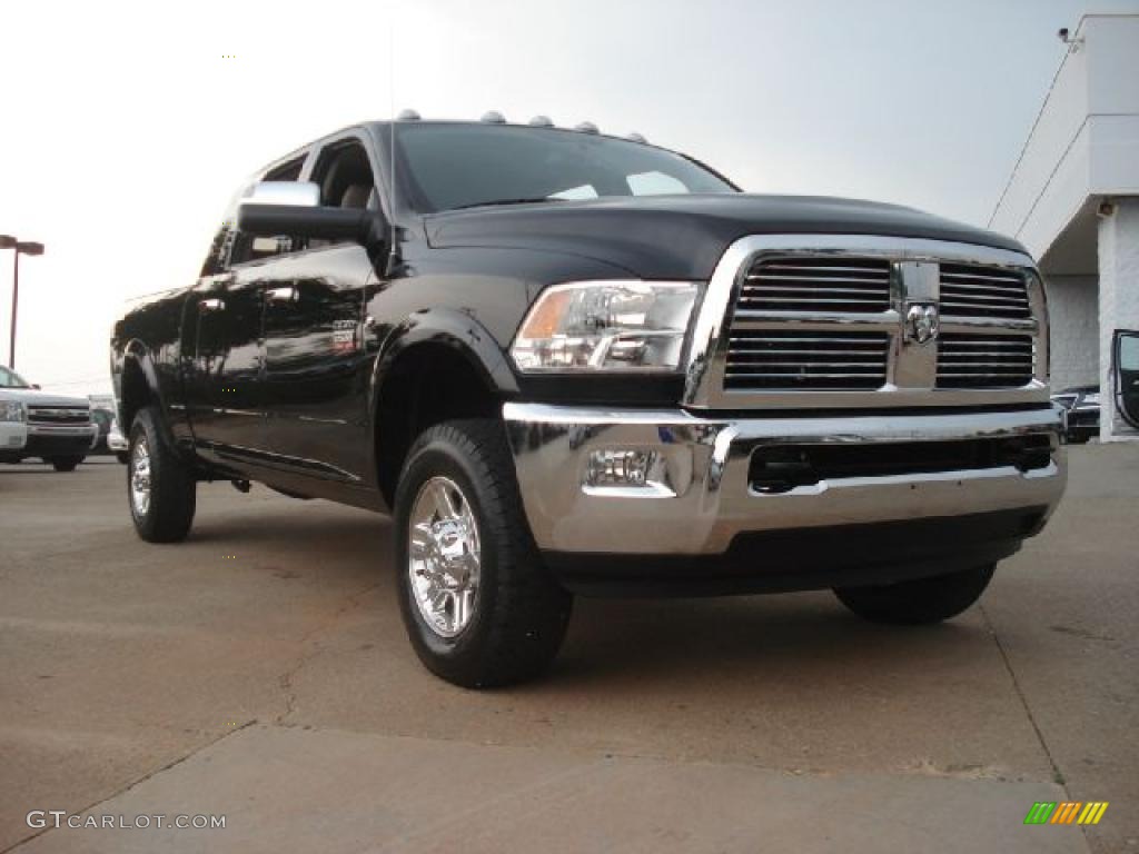 2011 Brilliant Black Crystal Pearl Dodge Ram 2500 HD Laramie Mega Cab 4x4 #49695316 | GTCarLot ...