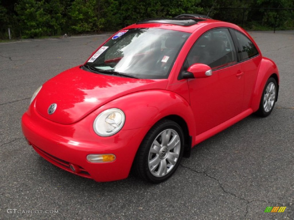 2003 Uni Red Volkswagen New Beetle GLS 1.8T Coupe #50870786 Photo #15 | GTCarLot.com - Car Color ...