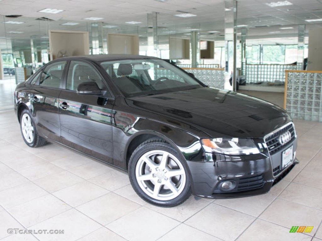 2009 Brilliant Black Audi A4 2.0T Premium quattro Sedan #56087703 Photo #1 | GTCarLot.com - Car ...