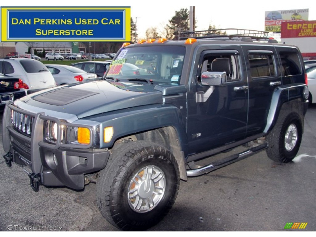 2006 Slate Blue Metallic Hummer H3 #57787967 Photo #17 | GTCarLot.com - Car Color Galleries