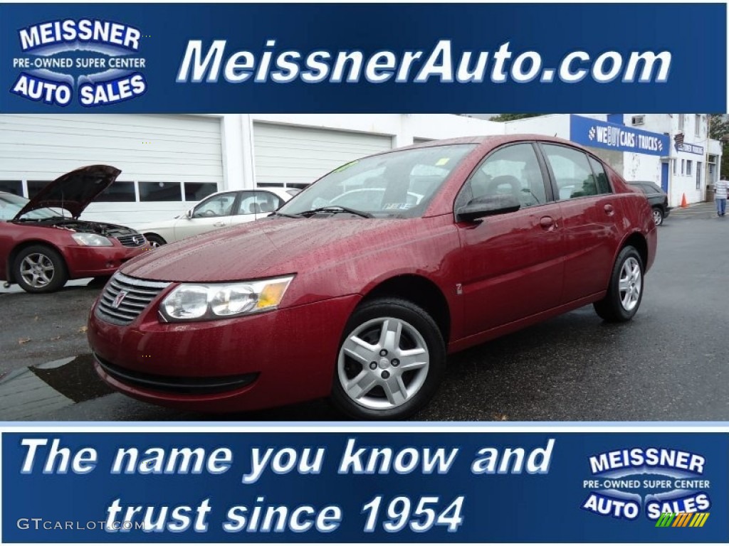 2007 Berry Red Saturn ION 2 Sedan #57876442 | GTCarLot.com - Car Color Galleries