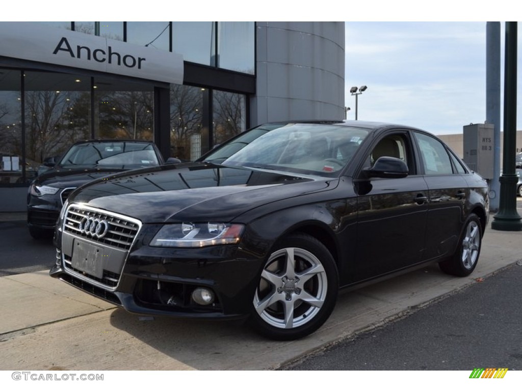 2009 Brilliant Black Audi A4 2.0T Premium quattro Sedan #58238801 | GTCarLot.com - Car Color ...