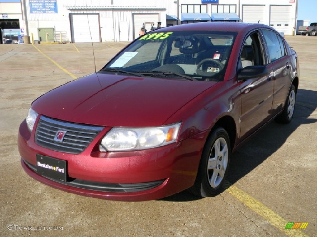 2007 Berry Red Saturn ION 2 Sedan #59528661 Photo #2 | GTCarLot.com - Car Color Galleries