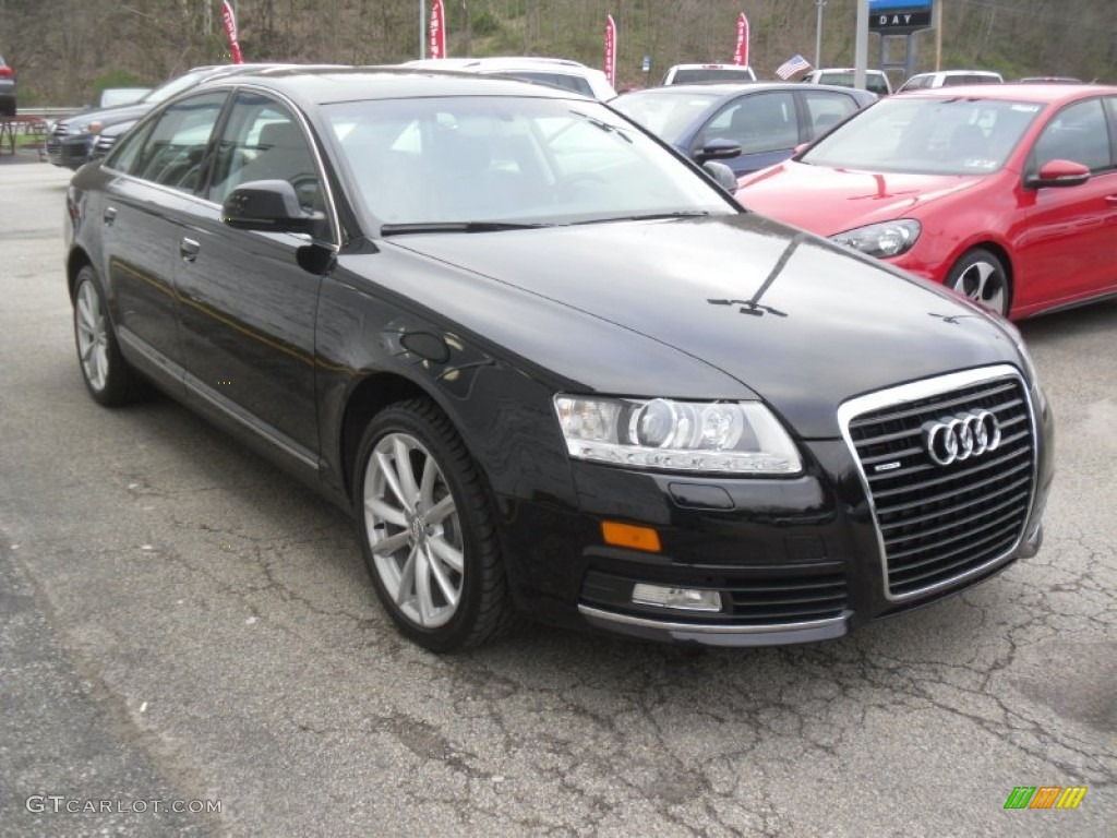2009 Brilliant Black Audi A6 3.0T quattro Sedan #63038201 Photo #2 | GTCarLot.com - Car Color ...