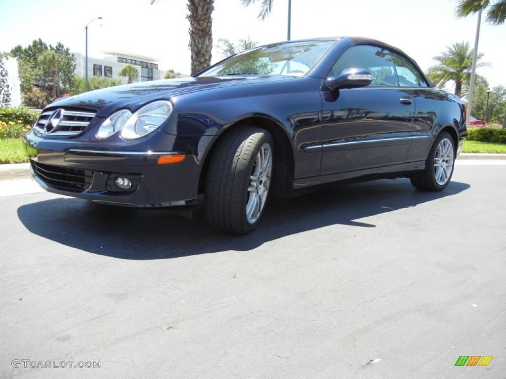 2009 Capri Blue Metallic Mercedes Benz CLK 350 Cabriolet 64188070