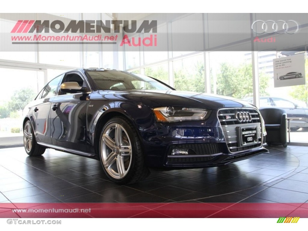 2013 Estoril Blue Crystal Audi S4 3.0T quattro Sedan #68579791 | GTCarLot.com - Car Color Galleries