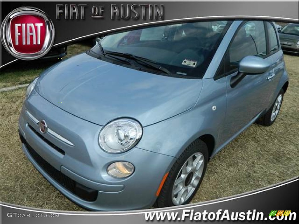 2013 Luce Blu (Light Blue) Fiat 500 Pop #75021729 Photo #3 | GTCarLot.com - Car Color Galleries