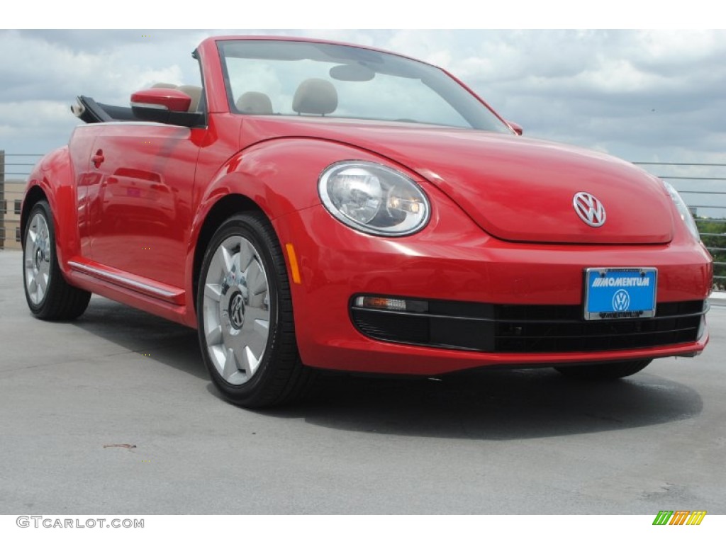 2013 Tornado Red Volkswagen Beetle 2.5L Convertible #83500499 Photo #11 | GTCarLot.com - Car ...