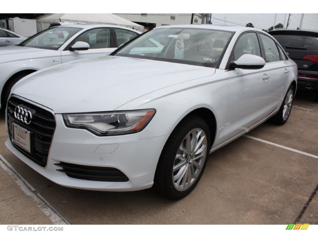 2014 Glacier White Metallic Audi A6 2.0T quattro Sedan #83774657 Photo #2 | GTCarLot.com - Car ...