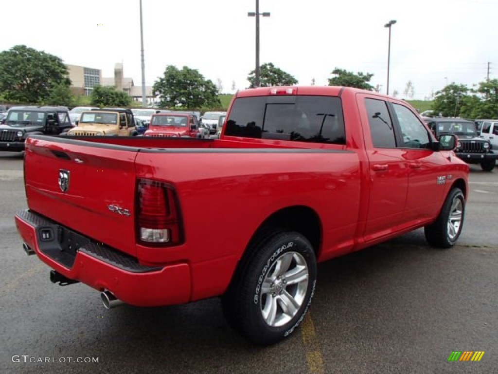 Flame Red 2014 Ram 1500 Sport Quad Cab 4x4 Exterior Photo 84434018